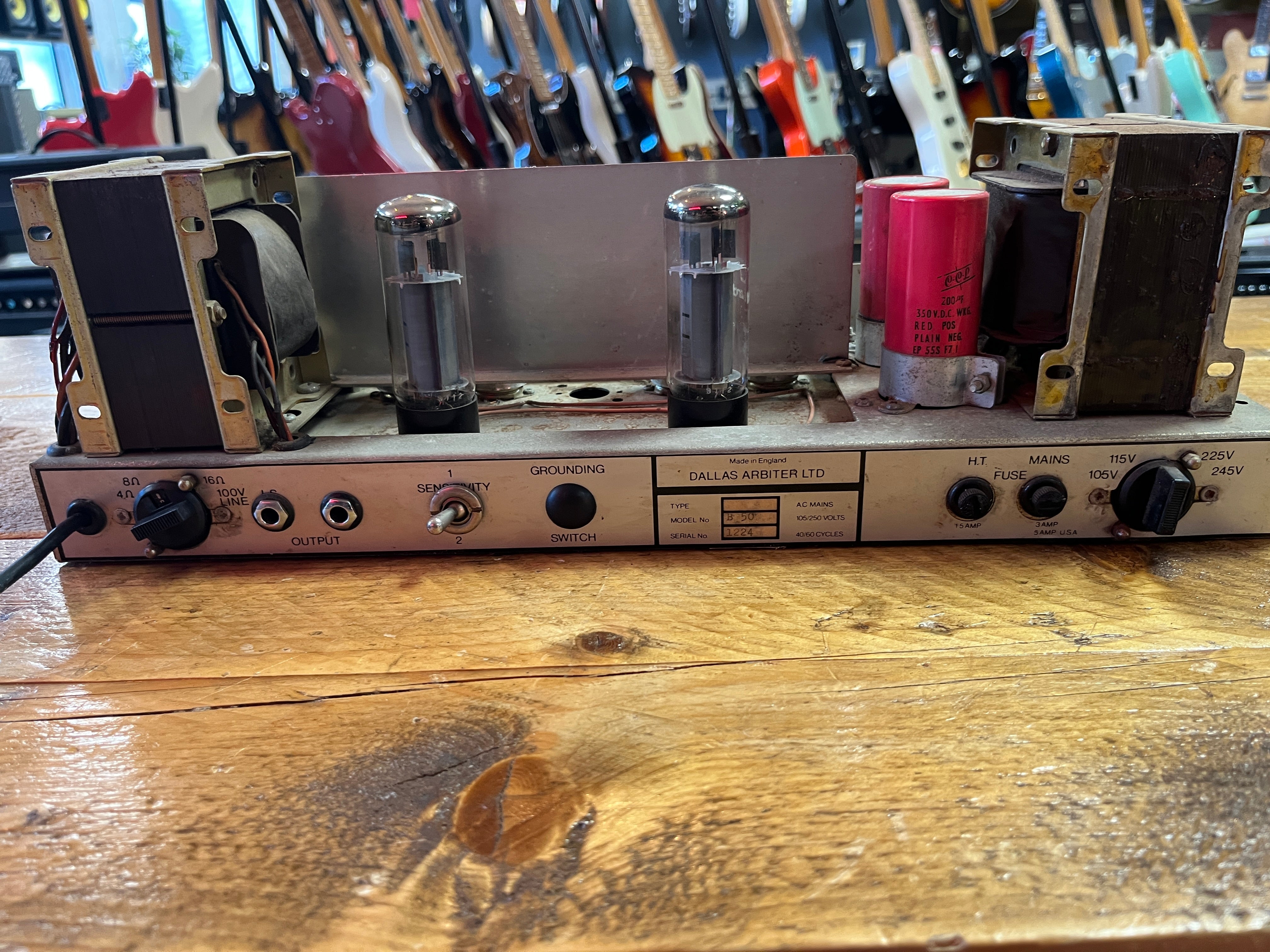 Sound City 50 Plus B50 Valve Amplifier Head Dallas Arbiter 1970's ...