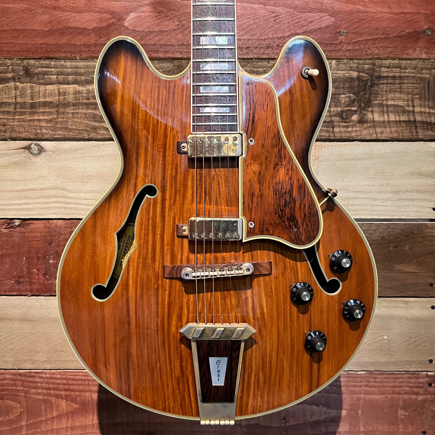 Gibson Crest "Gold" Thinline Brazilian Rosewood 1969 – MotoMusic