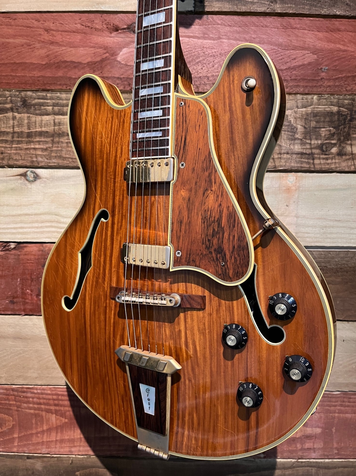 Gibson Crest "Gold" Thinline Brazilian Rosewood 1969 – MotoMusic
