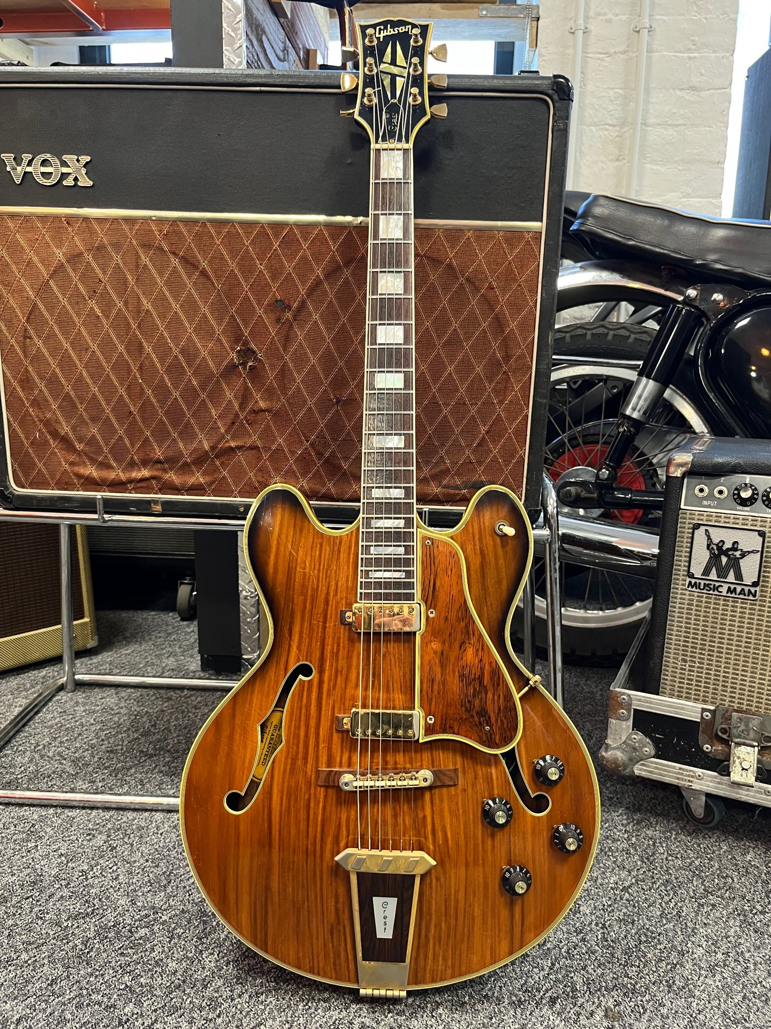 Gibson Crest "Gold" Thinline Brazilian Rosewood 1969 – MotoMusic