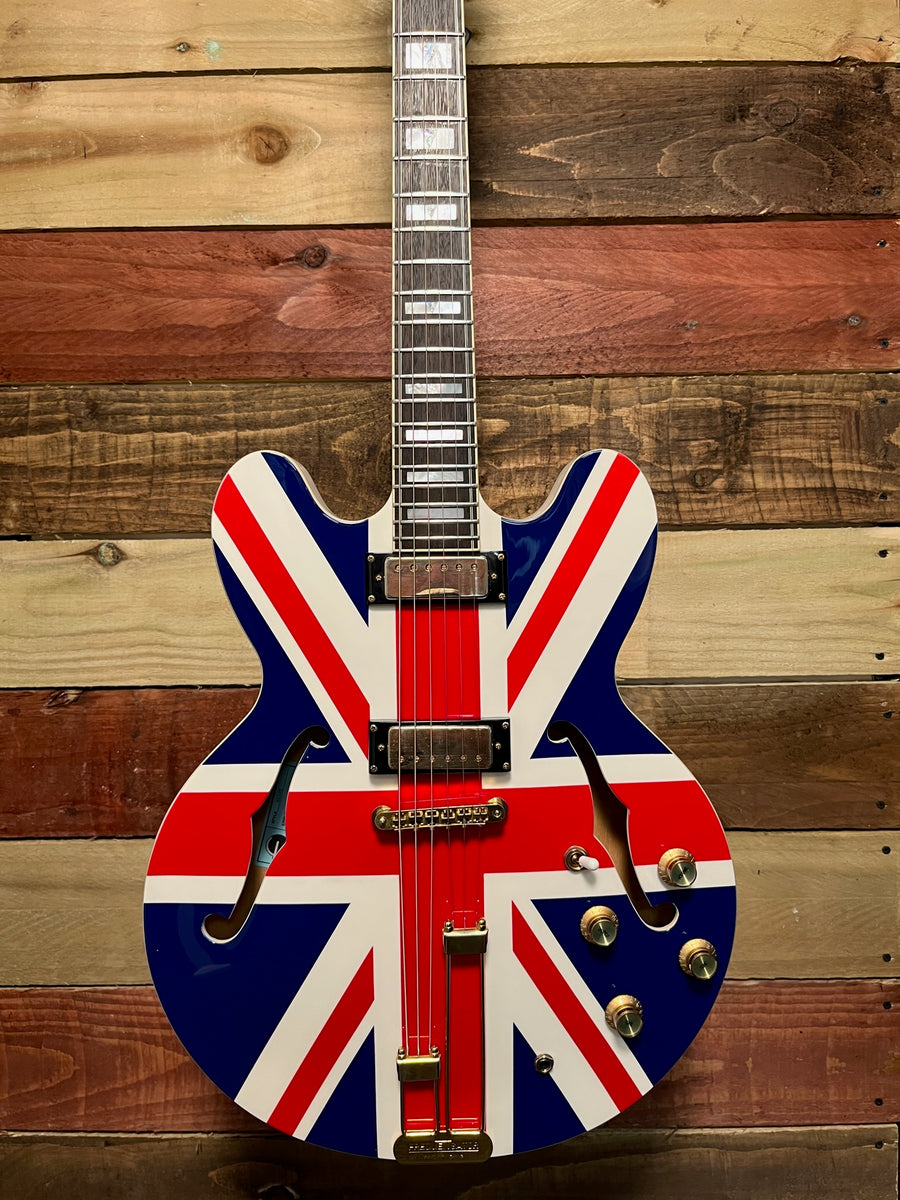 Epiphone Union Jack Sheraton 2014 Alpine White Union Jack – MotoMusic