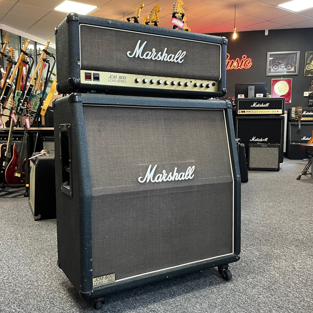 Marshall JCM 800 Lead Series 50-Watt Master Volume Half Stack 1985 ...