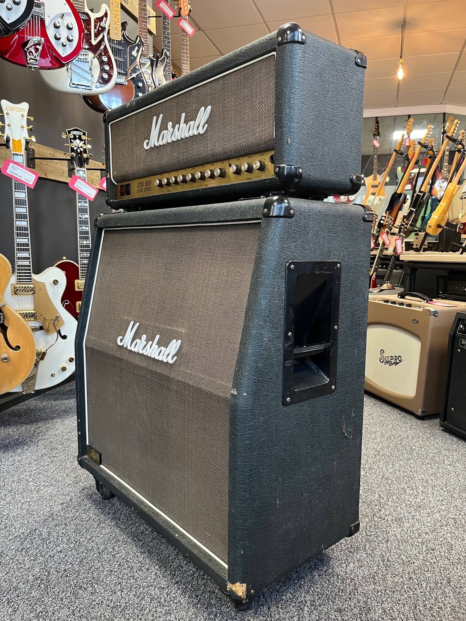 Marshall JCM 800 Lead Series 50-Watt Master Volume Half Stack 1985 ...