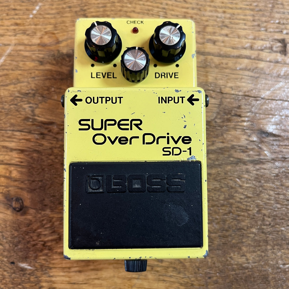 Boss SD-1 Super OverDrive (Black Label) 1984 - Yellow – MotoMusic
