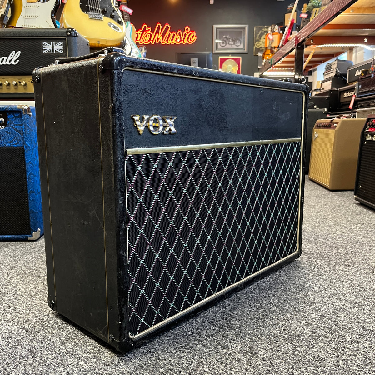 Vox AC-30/6 Top Boost Grey Panel Twin 3-Channel 30-Watt 2x12" Guitar C ...