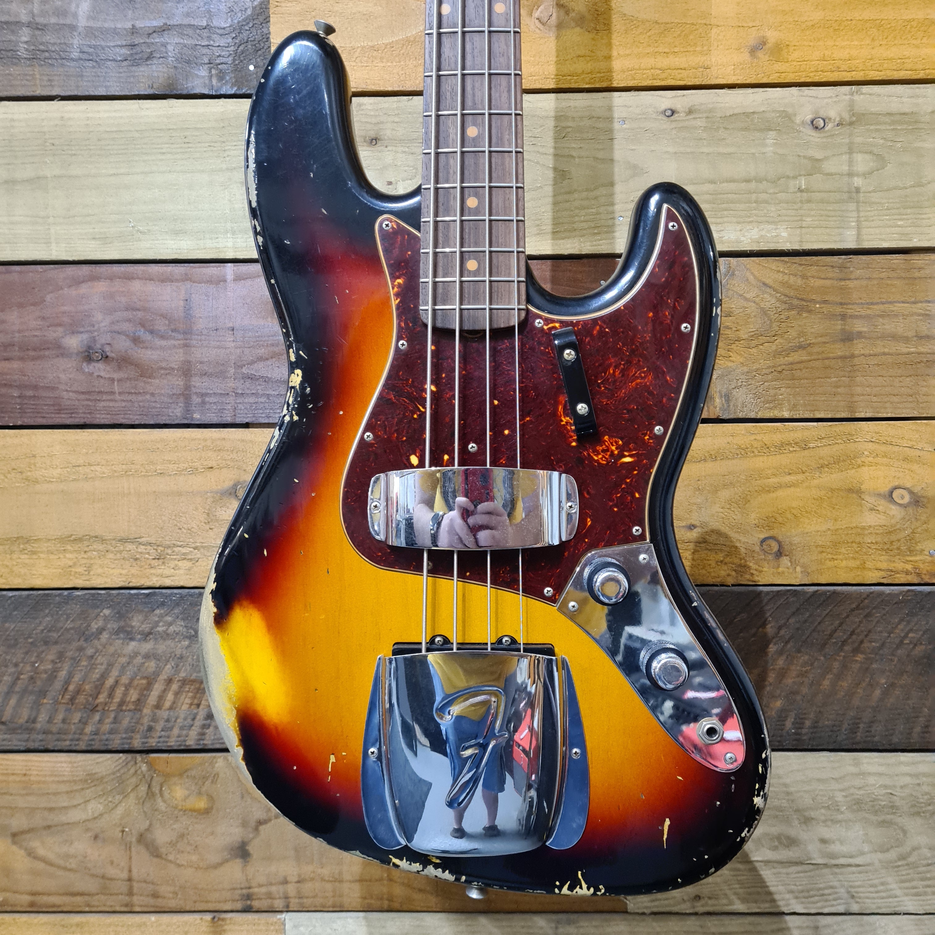 Fender Custom Shop 1961 Heavy Relic Jazz Bass 3-Colour Sunburst 2019 ...