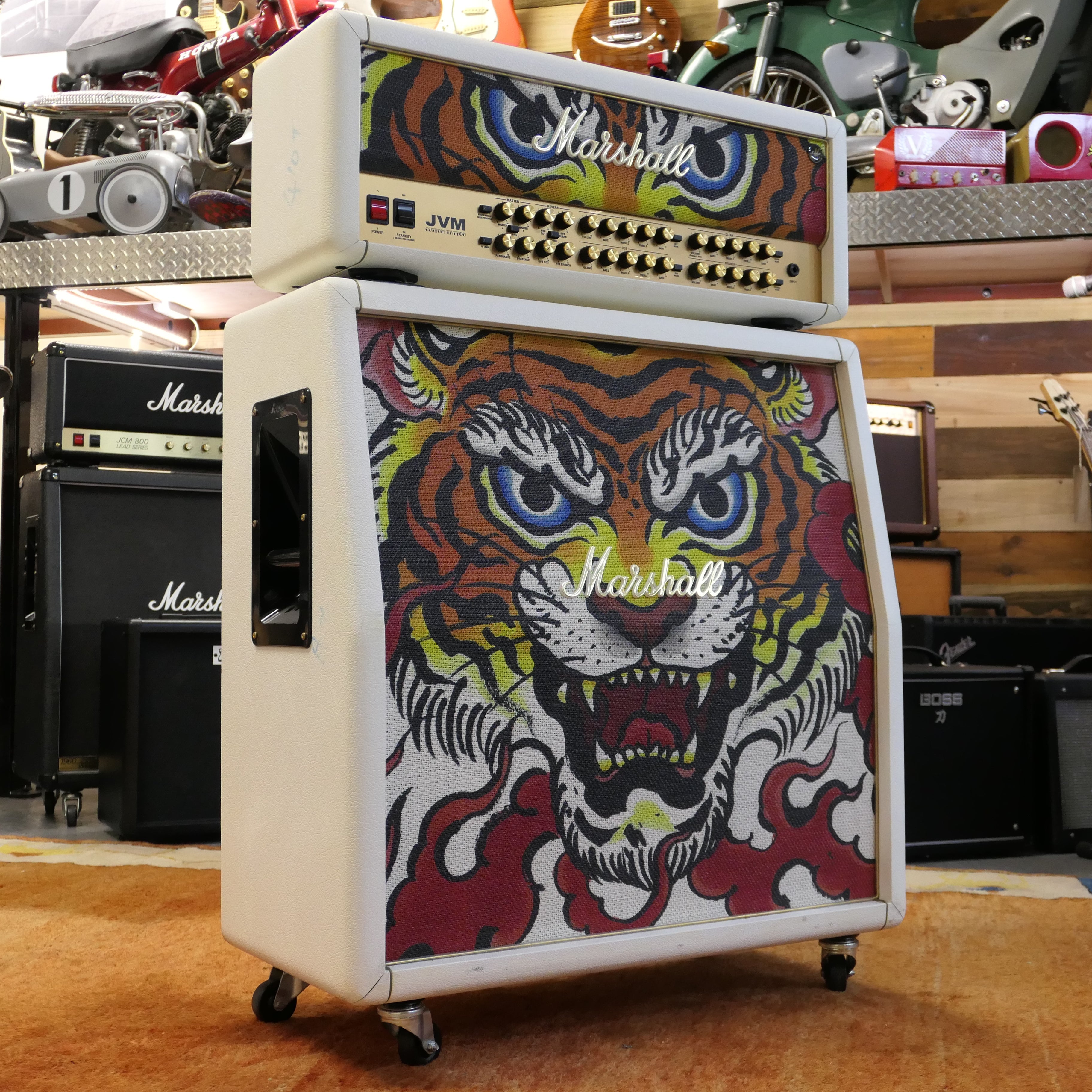 Marshall Custom Tattoo Stack JVM410H 1960A cabinet – MotoMusic
