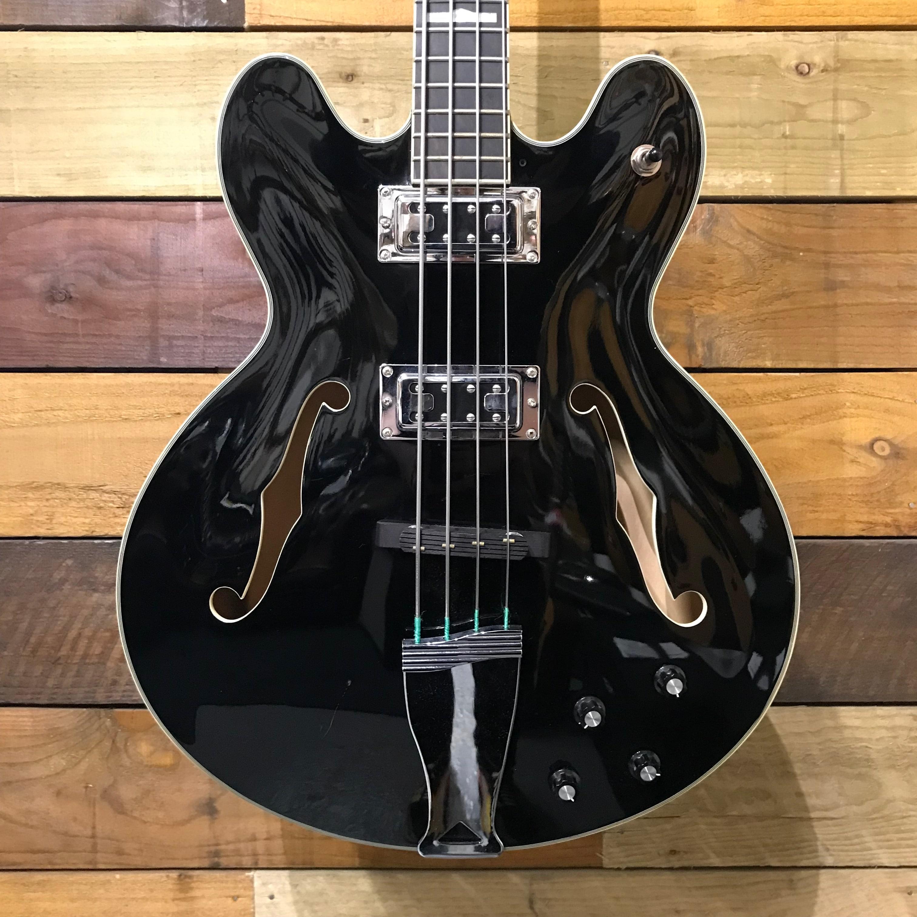 Chowny CHB-1 Semi-Hollow in Ebony – MotoMusic