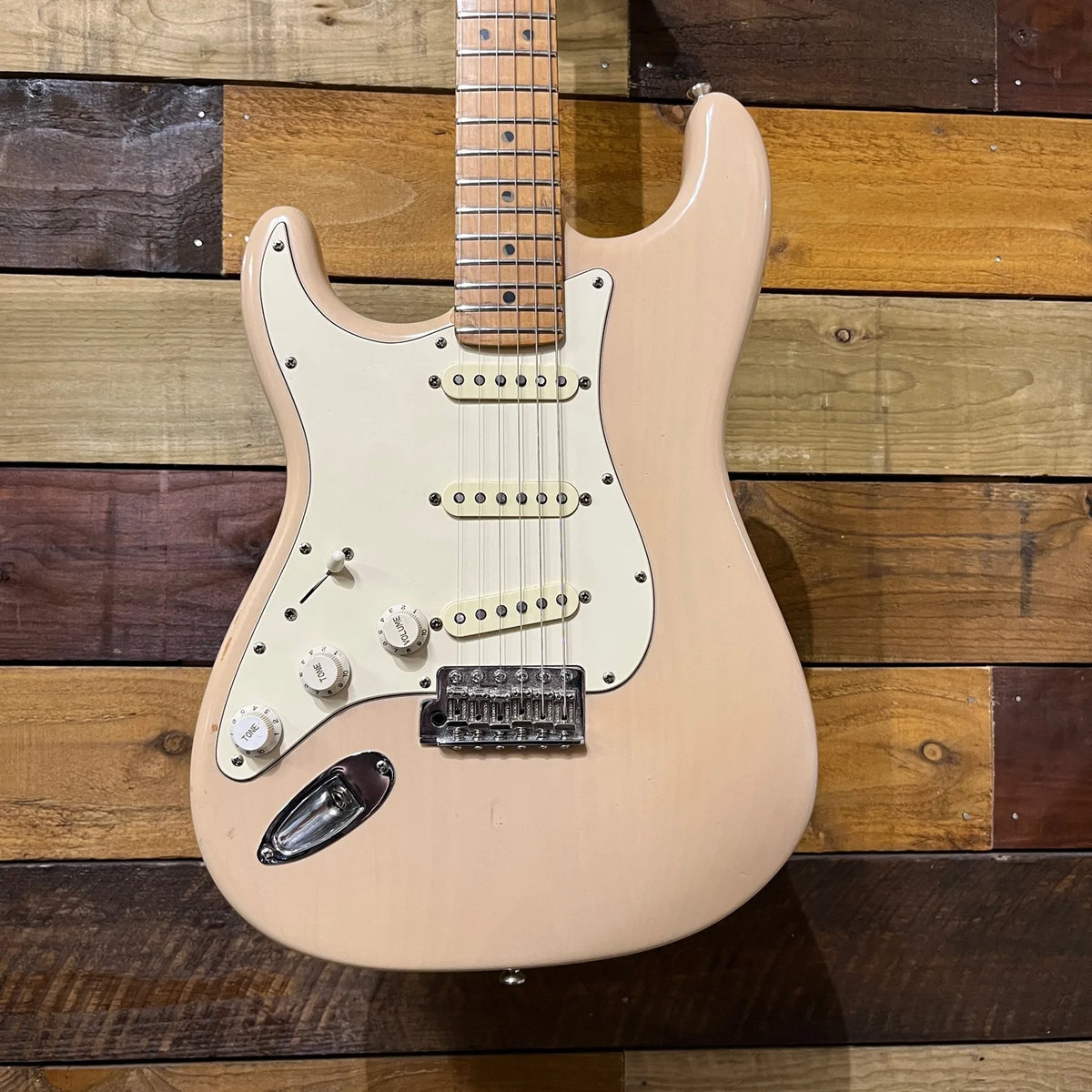 Fender USA Stratocaster Custom Build Fat 50's White Blonde Lefty 1999 ...