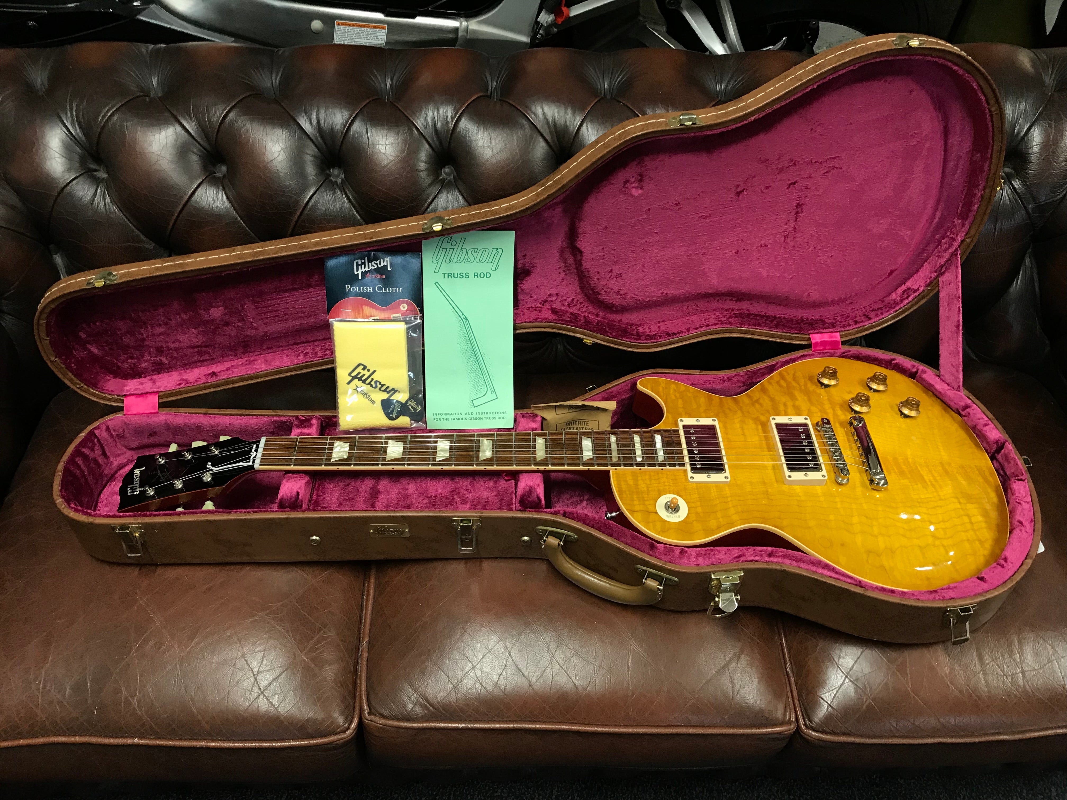 Gibson Custom Shop Les Paul R9 Lemonburst Quilt-top 2010 – MotoMusic