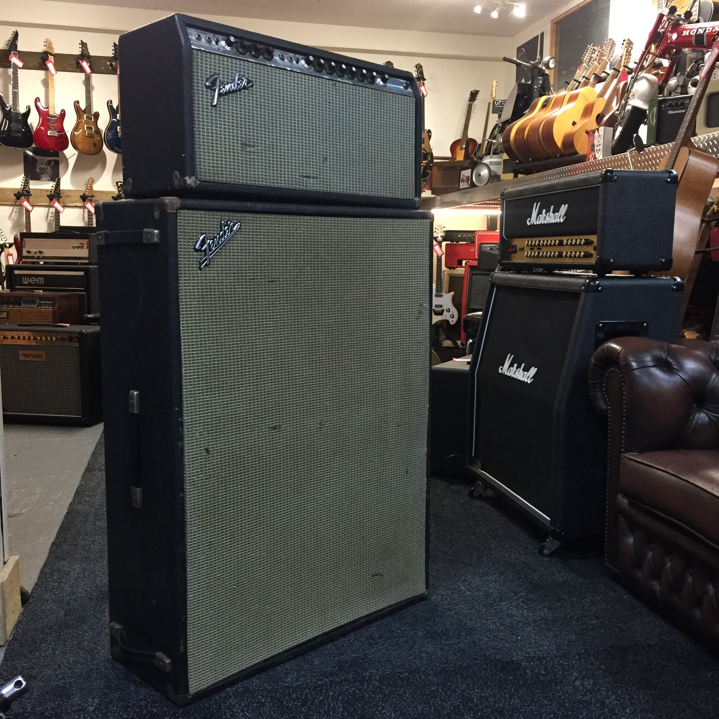 Fender Dual Showman Reverb Head and 2x12 Fender Cabinet 1976 – MotoMusic
