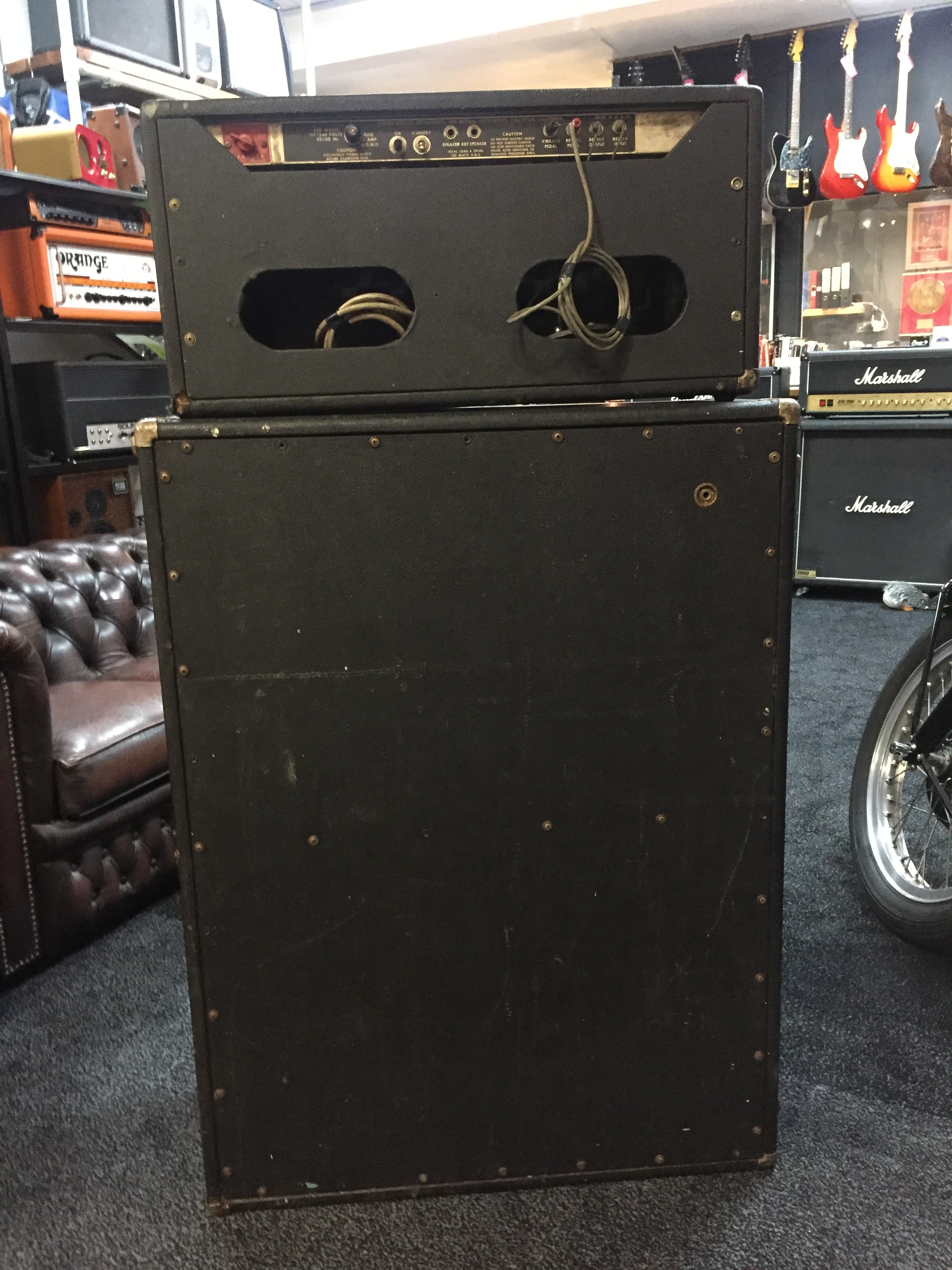 Fender Dual Showman Reverb Head and 2x12 Fender Cabinet 1976 – MotoMusic